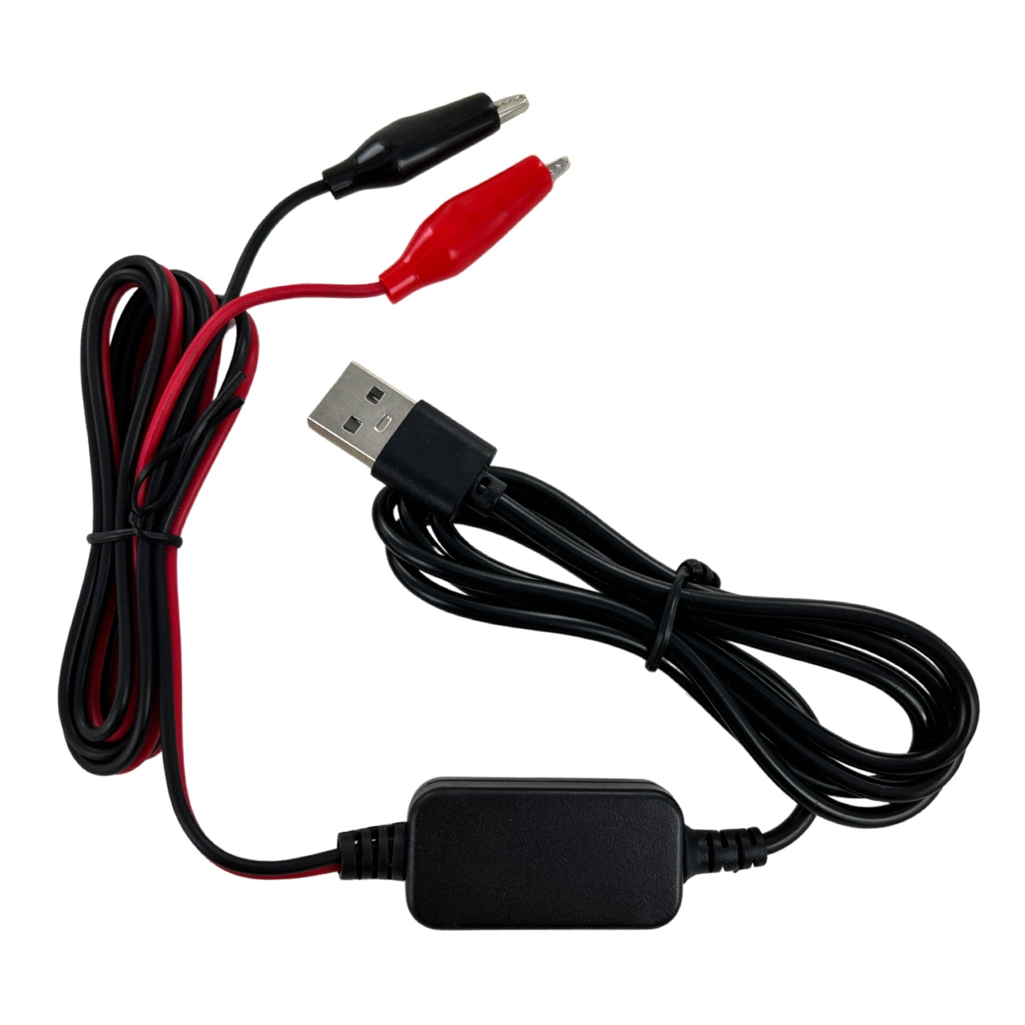 Alligator / crocodile clip to USB test cable 5V to 3.2V - 1.5M | ZedLabz