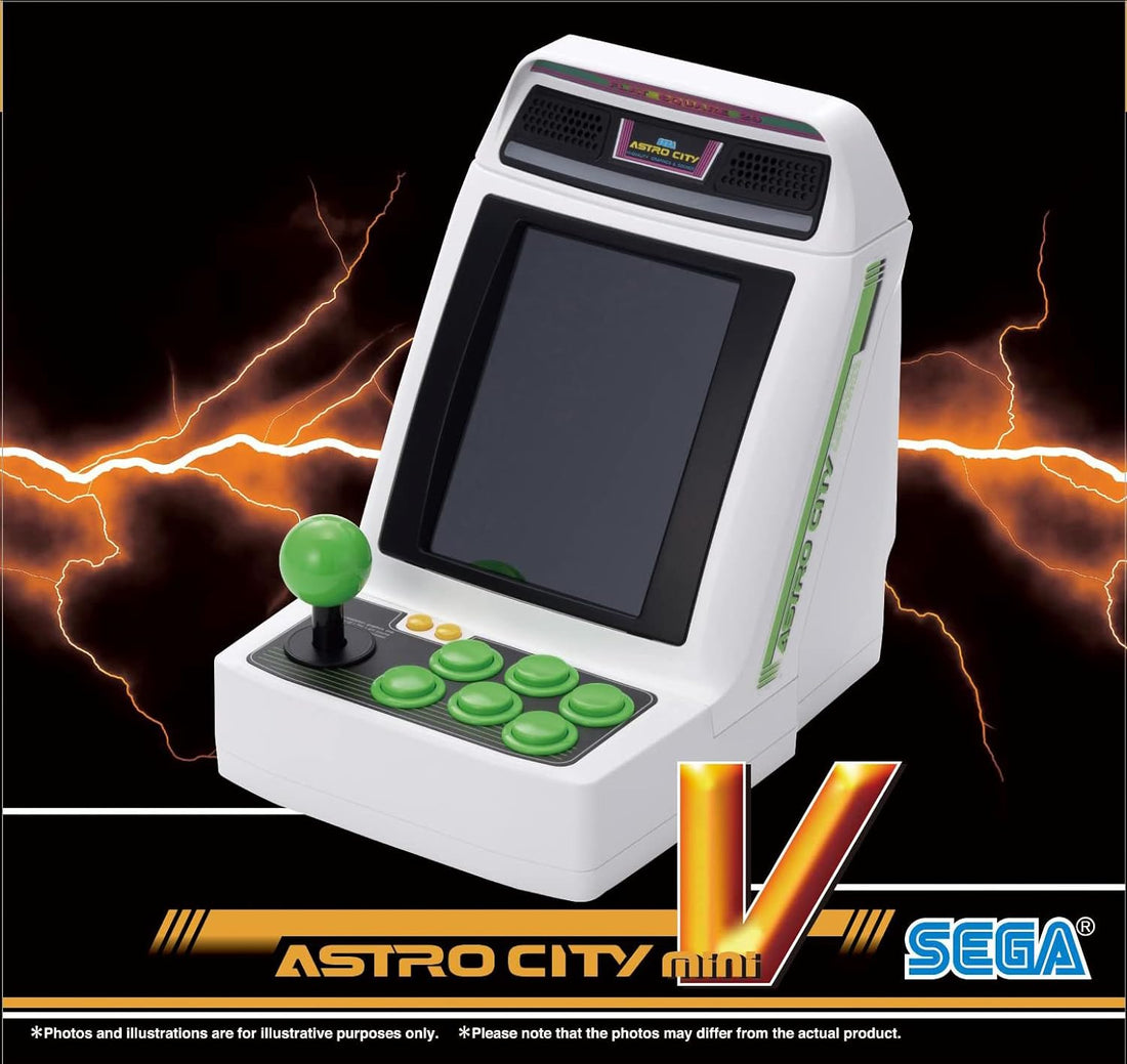 SEGA Astro City Mini V - Mini arcade console with 22 build-in games