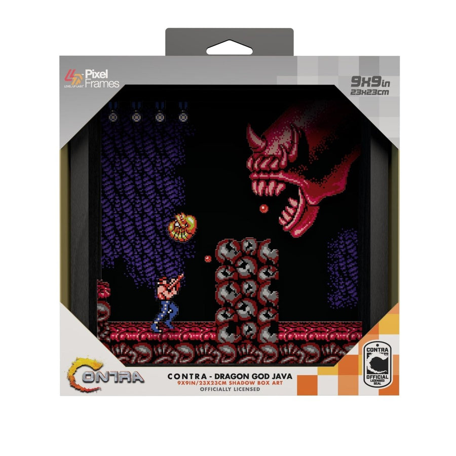 Contra Dragon God Java shadow box art officially licensed 9x9 inch ...
