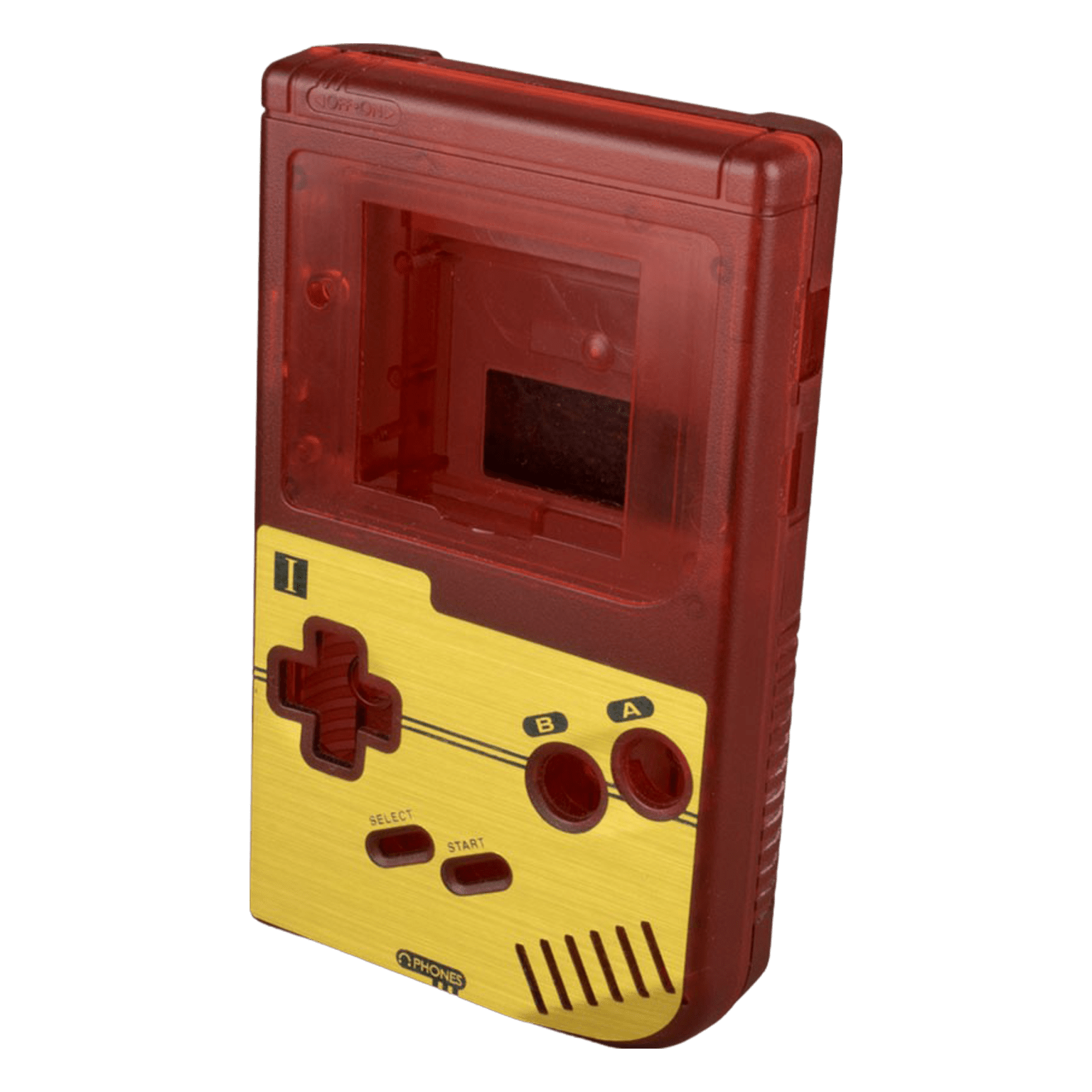 Famicom Style veneer sticker for Game Boy DMG-01 - gold | Rose Colored ...