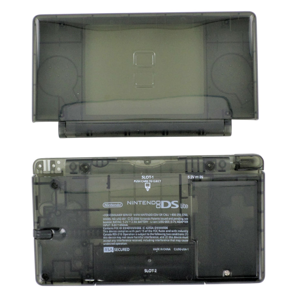 Full housing shell for DS Lite - Clear Black | ZedLabz