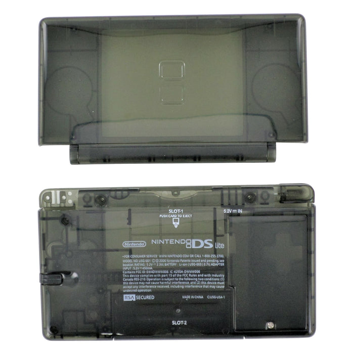 Full housing shell for DS Lite - Clear Black | ZedLabz