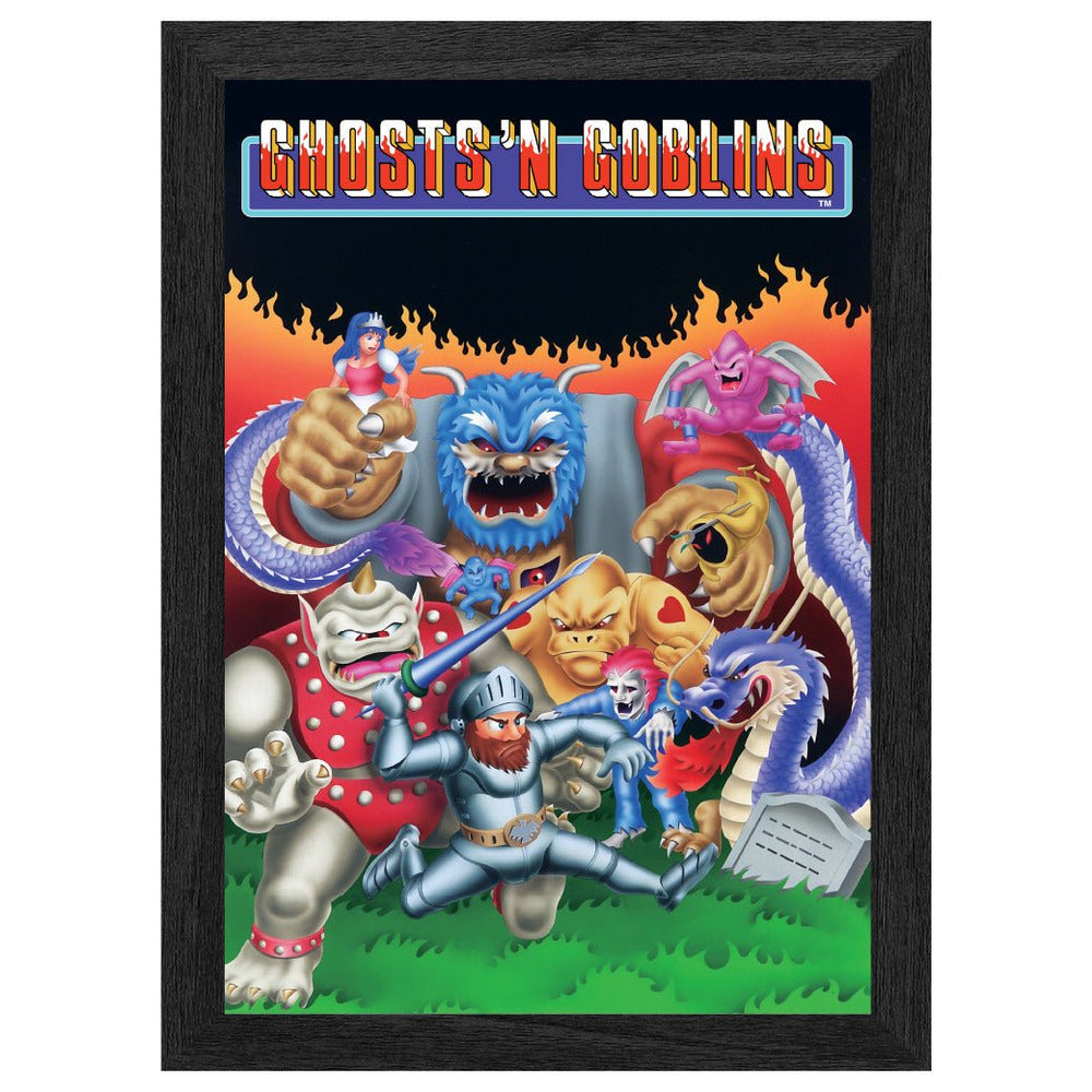 Ghost 'N Goblins lenticular frame art officially licensed 10x12 inch ...