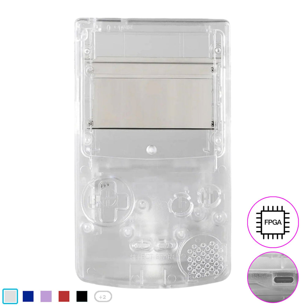Housing shell for FPGBC (FPGA Game Boy Color) modified GBC housing ...