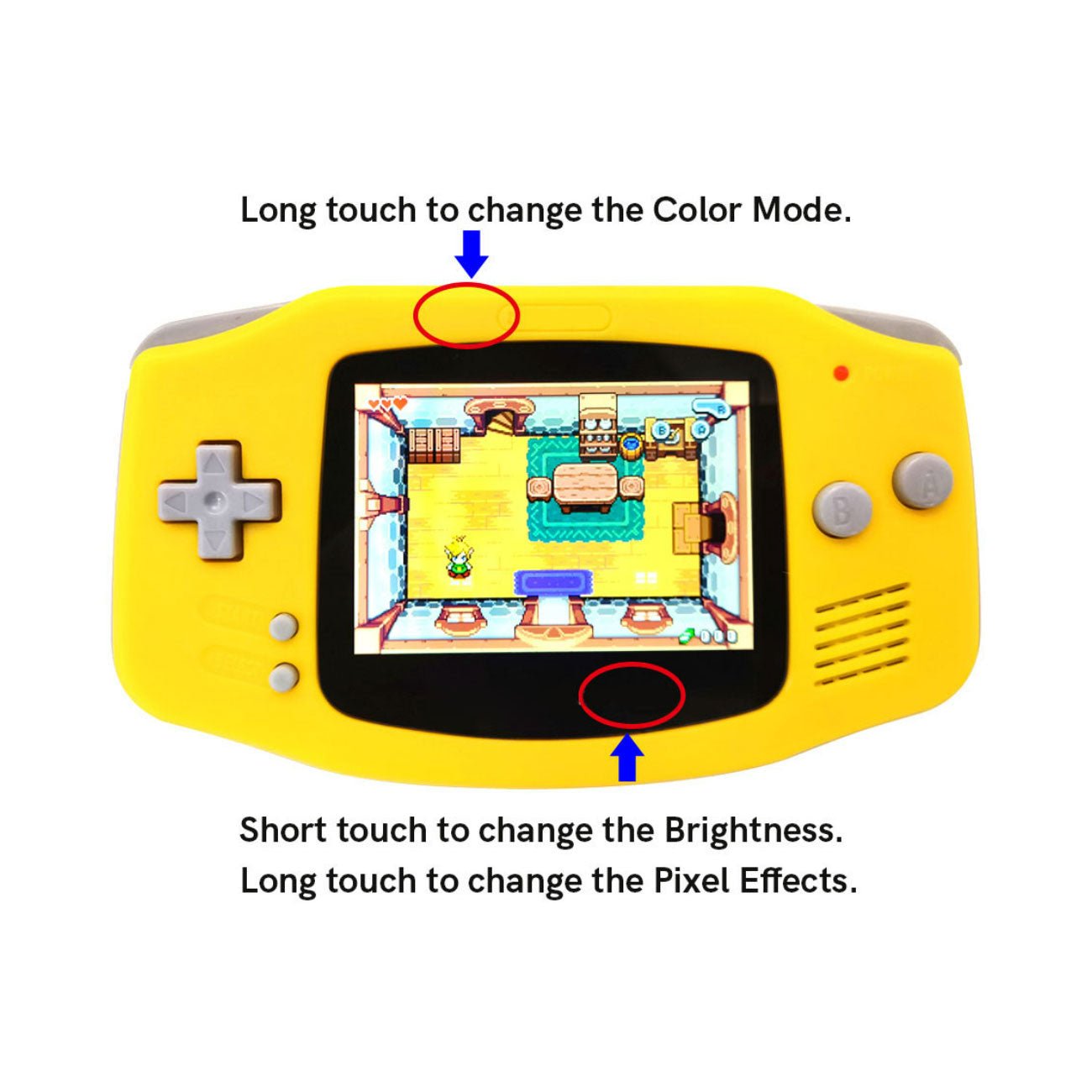 Laminated IPS LCD screen kit for Nintendo Game Boy Advance - Black ...