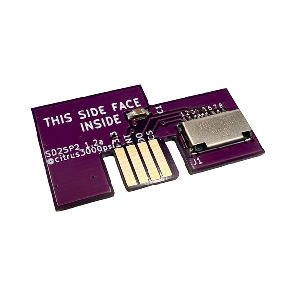 Premium SD2SP2 memory card adapter for GameCube purple | ZedLabz