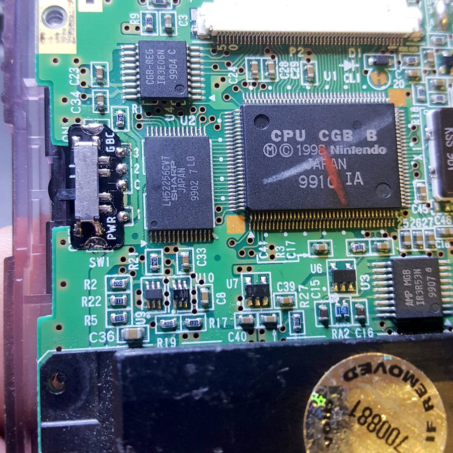 Replacement power switch for Game Boy Color (GBC) handheld | Helder Game Tech – ZedLabz