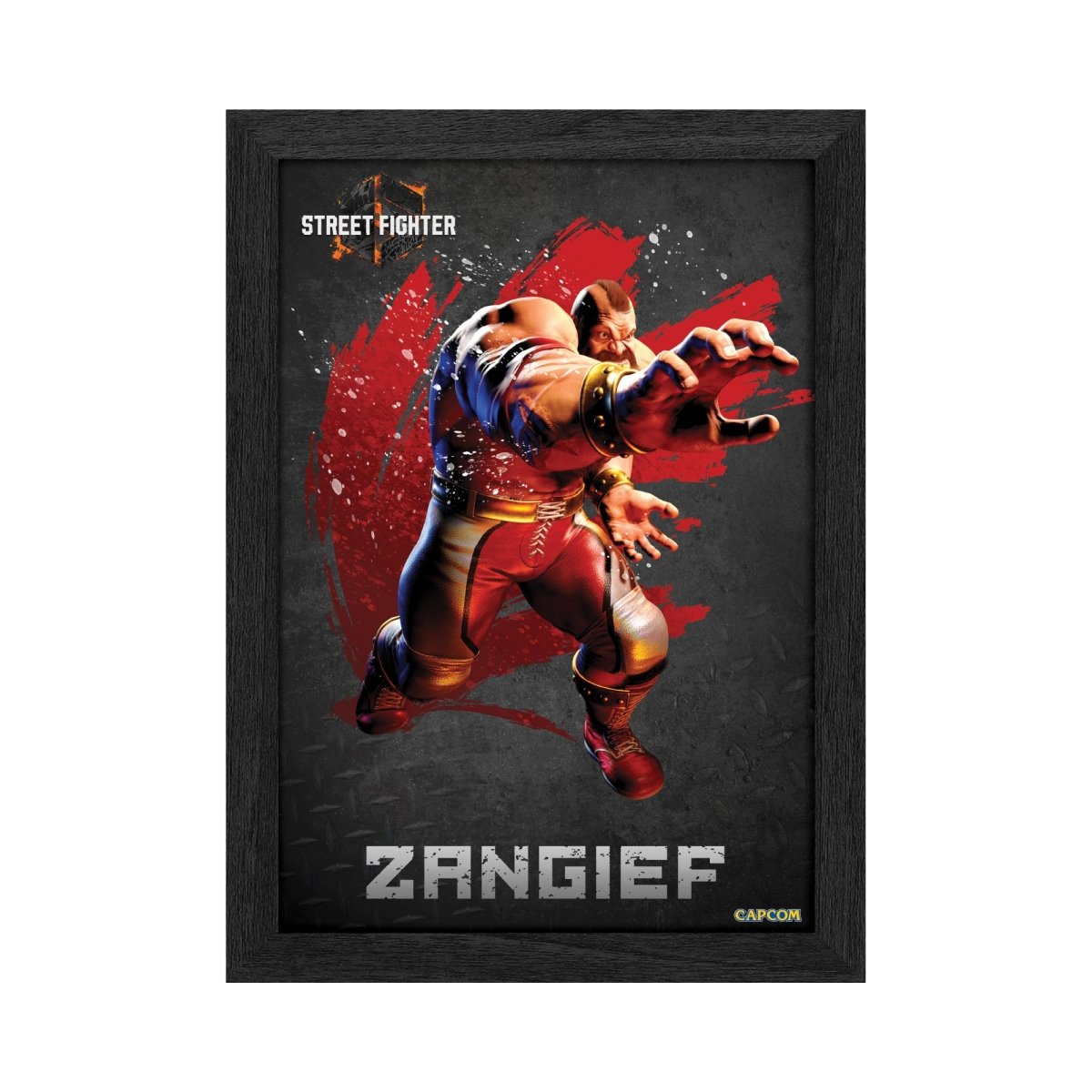 Streen Fighter 6 Zangief lenticular frame art officially licensed 10x12 ...