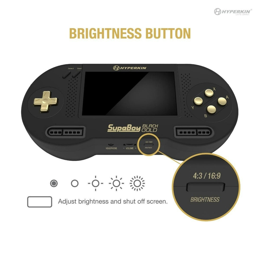Hyperkin SupaBoy handheld console for Super NES / Super Famicom / Snes ...