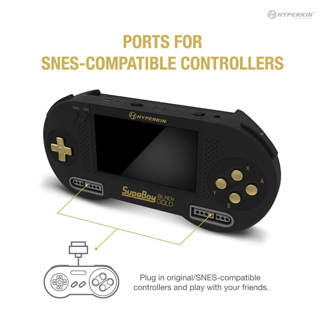 Hyperkin SupaBoy handheld console for Super NES / Super Famicom / Snes ...