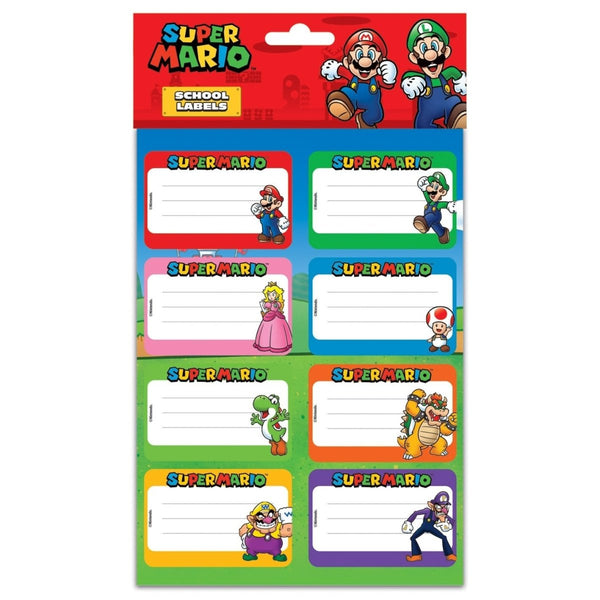 Super Mario blank label sticker set of 16 | Pyramid – ZedLabz