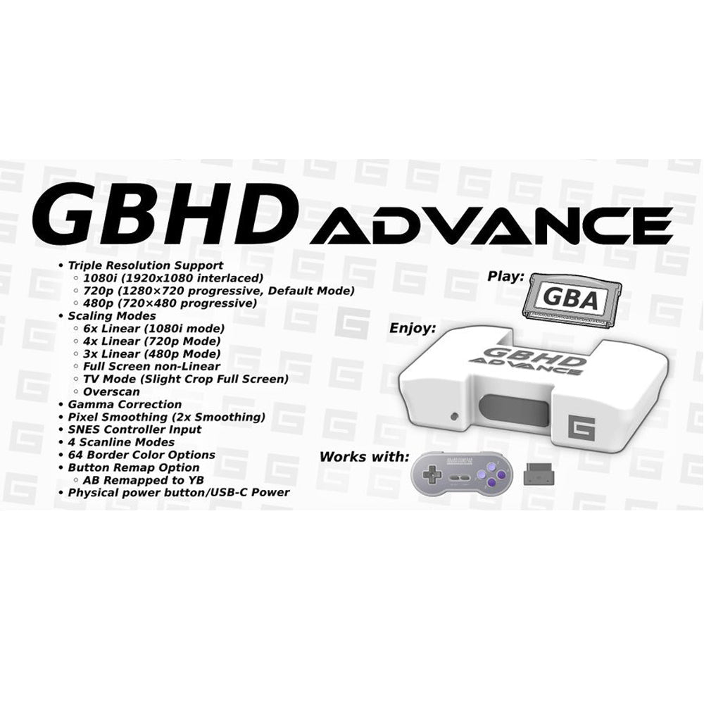 Game Boy Advance consolizer mod kit GBHD Advance | Gamebox Systems