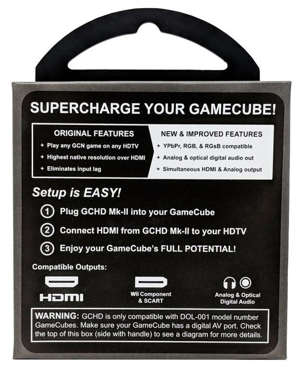 GCHD MK-II HD Out HDMI TV adapter for GameCube black | Eon
