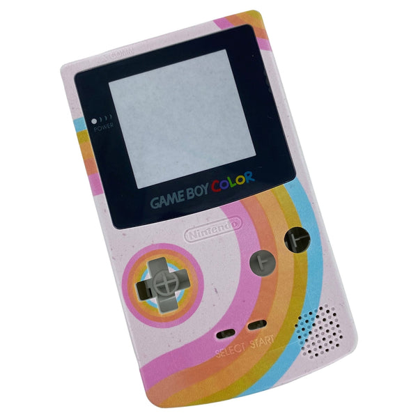 Pastel Rainbow housing shell for Nintendo Game Boy Color - UV printed ...