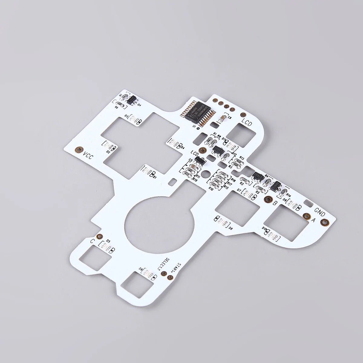 Game Boy Advance SP RGB led button board mod kit - White | Funnyplaying